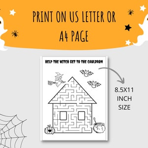 Halloween Activity Printable, Halloween Coloring, Halloween Party Games ...