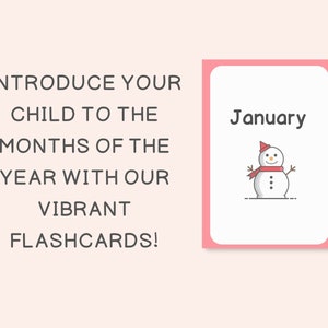 Months of the Year Flashcards, Flashcards Printable, Months Flashcards ...