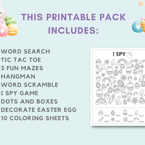 Easter Activity Printable, Easter Games, Easter Word Search, Easter ...