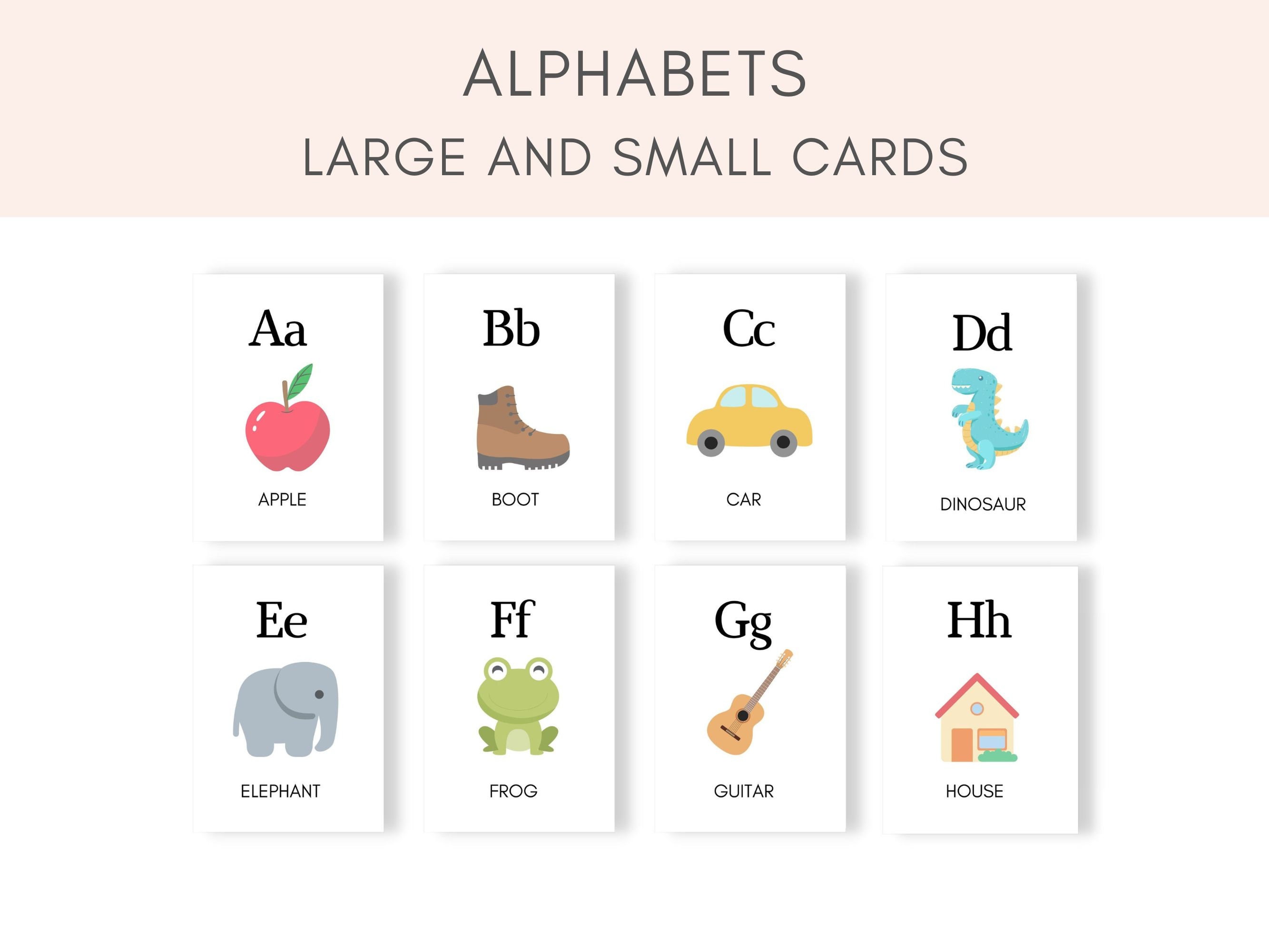 ABC Flashcards, Printable Animal Flashcards English
