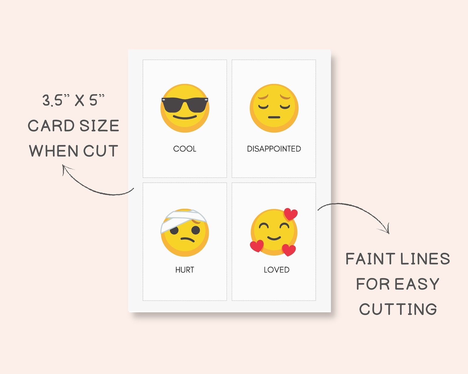Emotion Flashcards, Preschool Emotion Flashcards, Emoji Flashcards ...