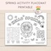 Winter Activity Placemat, Winter Party Activity, Winter Kids Activity ...