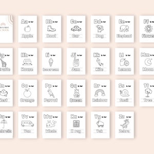 Alphabet Coloring Pages, ABC Coloring Printable, Preschool Alphabet ...