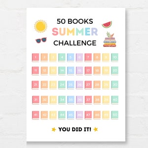 Summer Reading Challenge, Kids Reading Challenge,reading Log, Reading ...