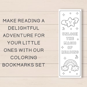 Coloring Bookmarks, Printable Bookmarks, Bookmarks for Kids, DIY ...