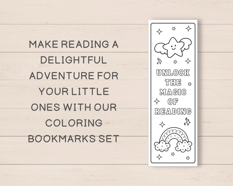 Coloring Bookmarks, Printable Bookmarks, Bookmarks for Kids, DIY ...