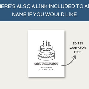 Birthday Activity Book, Kids Birthday Games, Birthday Coloring ...