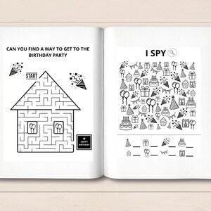 Birthday Activity Printable, Birthday Coloring, Birthday Activities ...