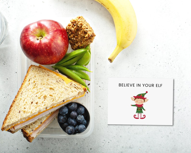 Christmas Lunchbox Notes, Lunch Notes for Kids, Cute Lunchbox Notes ...