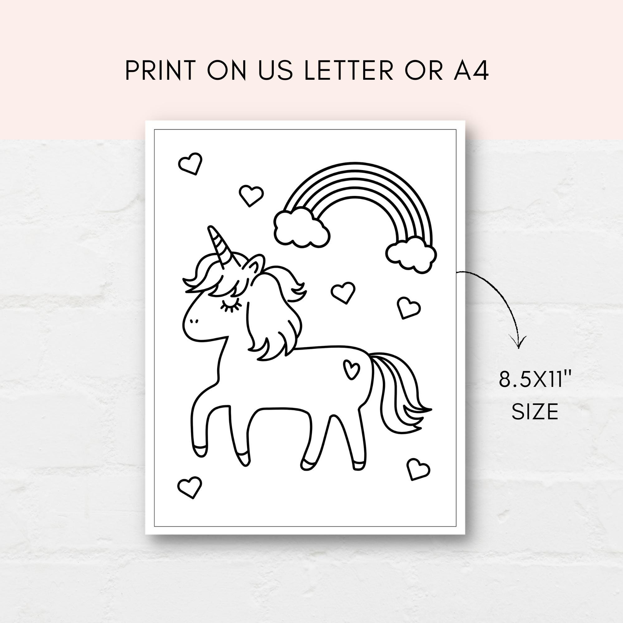 Unicorn Activity Sheets, Unicorn Coloring Pages, Unicorn Birthday, Kids ...