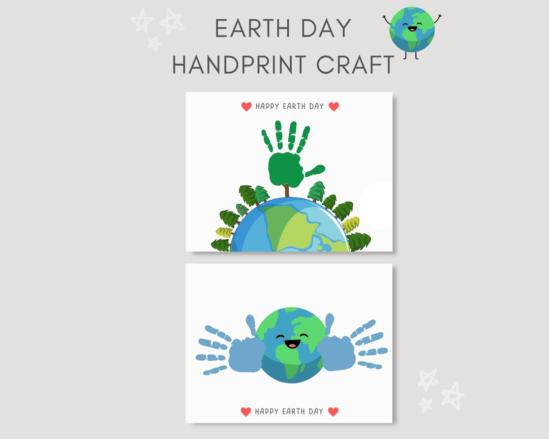 Earth Day Handprint, Earth Day Activities, Earth Day Printable ...