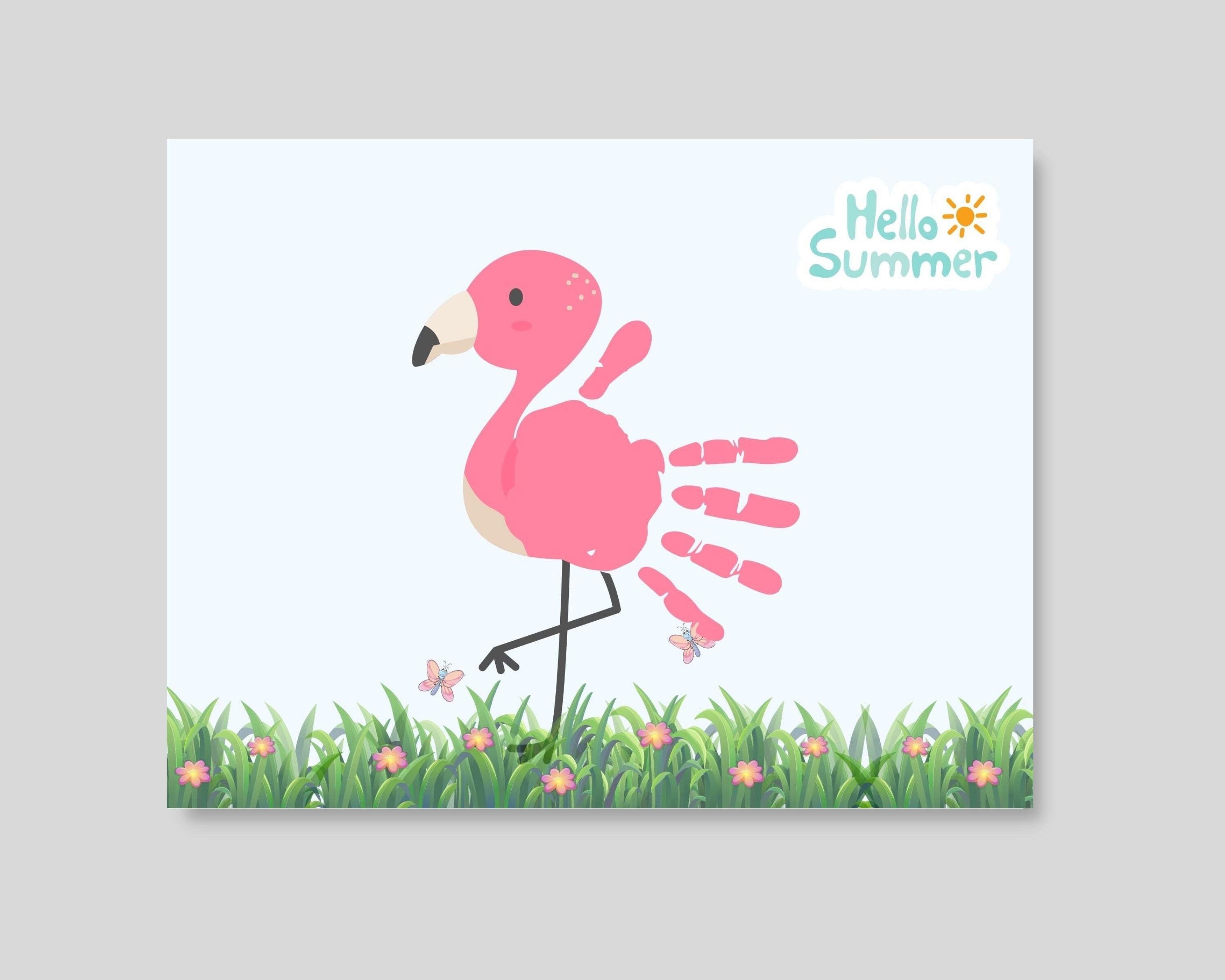 Summer Handprint Summer Craft Printable Summer Handprint - Etsy