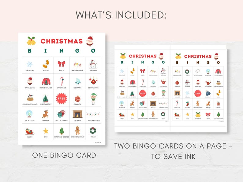 Christmas Bingo, Bingo Christmas, Christmas Games, Christmas Bingo Game ...