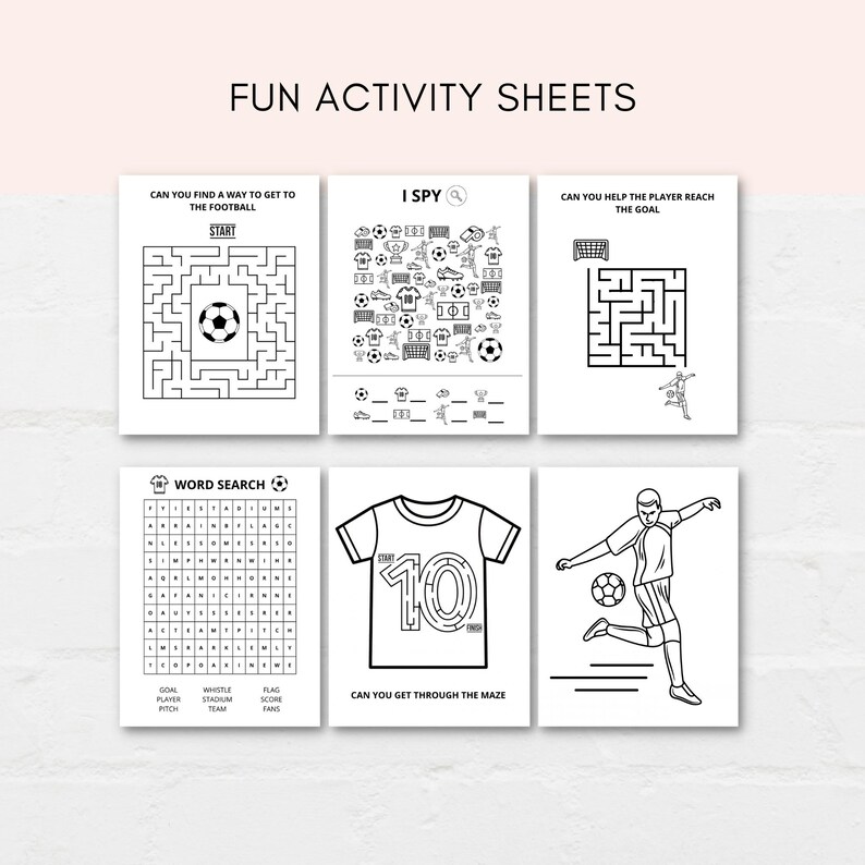 Football Activity Pack, Football Activities, Football Coloring Pages ...