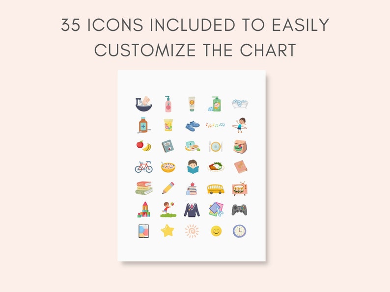 Morning Routine Chart Editable Routine Charts Evening - Etsy