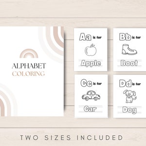 Alphabet Coloring Pages, ABC Coloring Printable, Preschool Alphabet ...