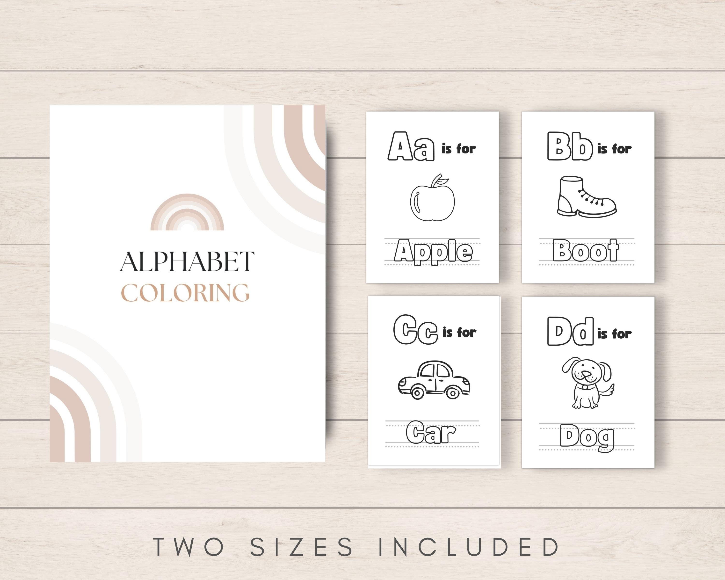 Páginas para colorear del alfabeto ABC para colorear - Etsy México