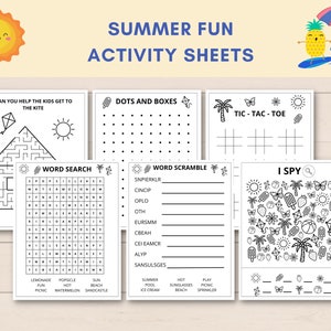 Summer Activity Book, Summer Activities, Summer Printables, Summer ...