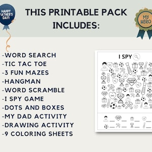 Father’s Day, Activity Pack, Father’s Day Activities, Father’s Day ...