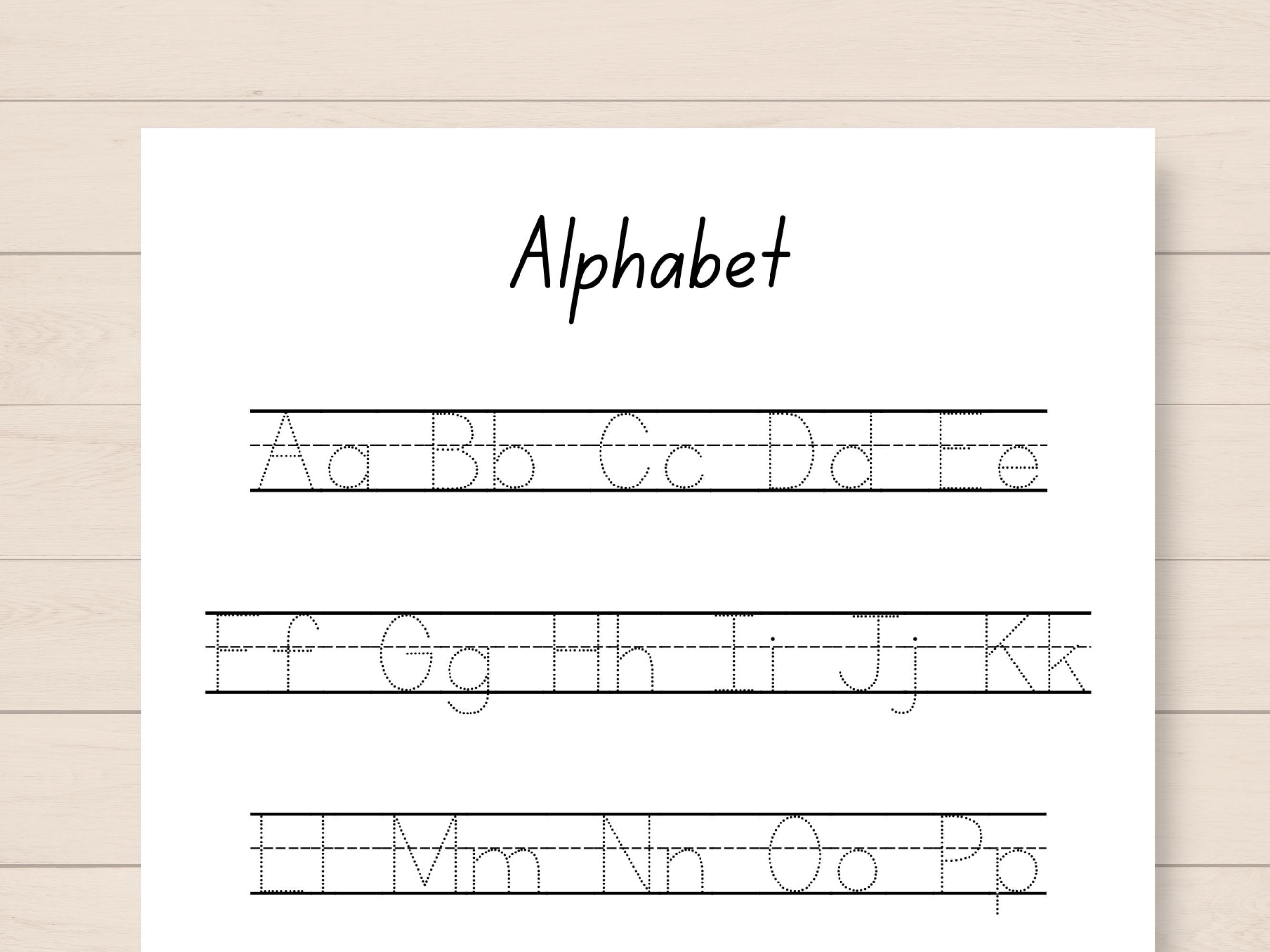 Alphabet and Number Tracing, Letter Tracing, Handwriting Practice ...