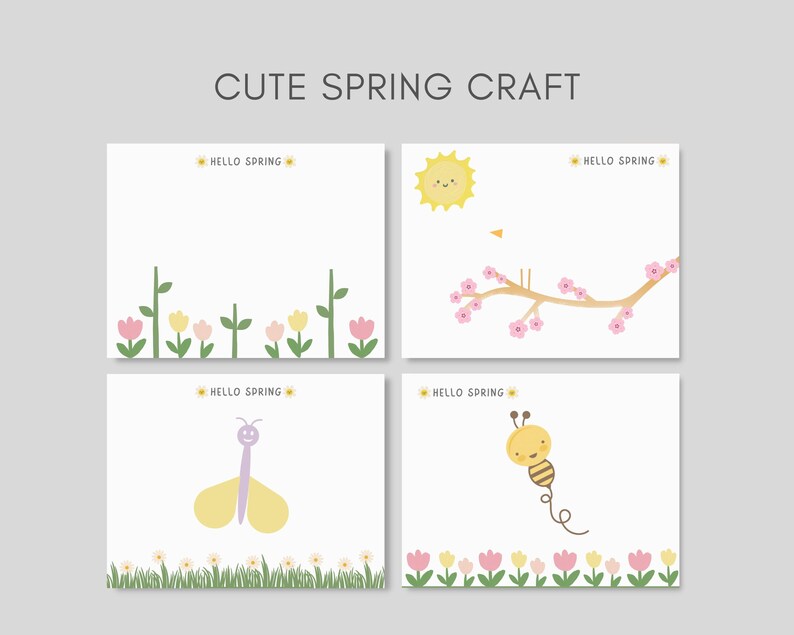 Spring Handprint Spring Handprint Craft Kids Craft Activity - Etsy