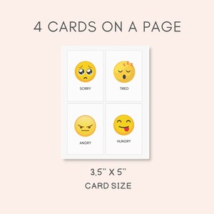 Emotion Flashcards, Preschool Emotion Flashcards, Emoji Flashcards ...
