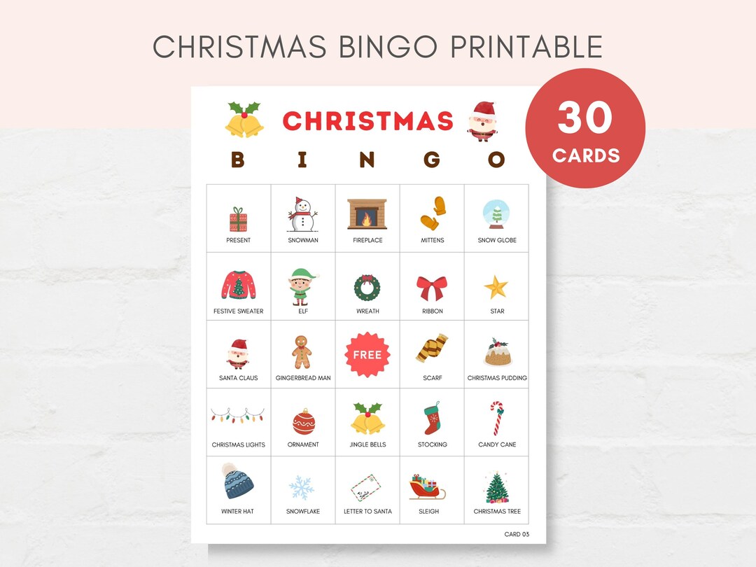 Christmas Bingo, Bingo Christmas, Christmas Games, Christmas Bingo Game ...