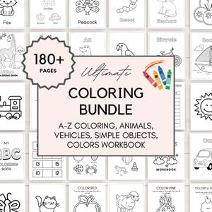 COLORING PAGES BUNDLE, Coloring Pages for Kids, Printable Colouring ...