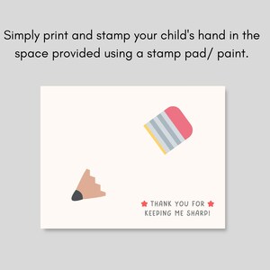 Teacher Handprint Gift, Teacher Appreciation Handprint, Teacher ...