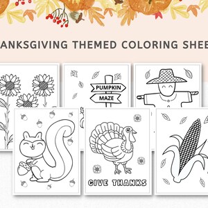 Thanksgiving Activity Printable, Thanksgiving Coloring, I Am Thankful ...