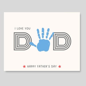 Fathers Day Handprint Craft, Fathers Day Gift, Fathers Day Printable ...