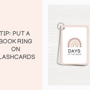 Days of the Week Flashcards, Flash Cards Printable, Days of the Week ...