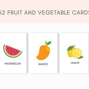 Fruits and Vegetables Flashcards, Fruits Flashcards, Vegetable ...