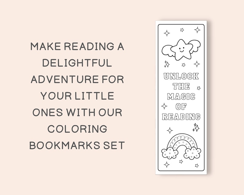 Coloring Bookmarks Printable Bookmarks Bookmarks for Kids - Etsy