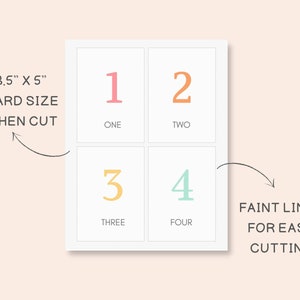 Number Flashcards, Counting Cards, Printable Number Flash Cards, Number ...
