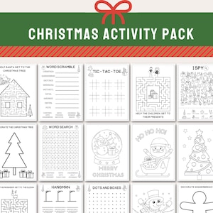 Christmas Activities Printable Christmas Activity Book - Etsy
