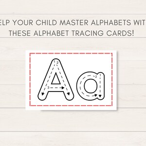 Alphabet Tracing Cards, Alphabet Tracing, Tracing Card, Letter Tracing ...