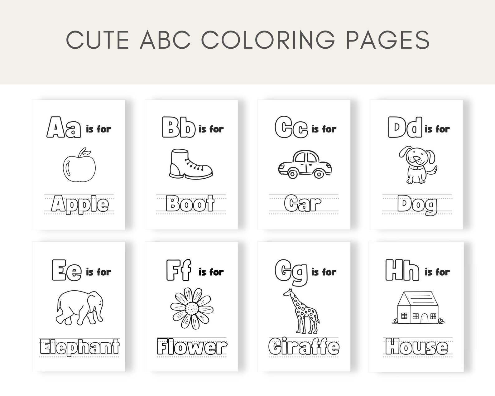 Baby's First ABC Book, Baby Shower Games Printable, Abc Book Baby ...
