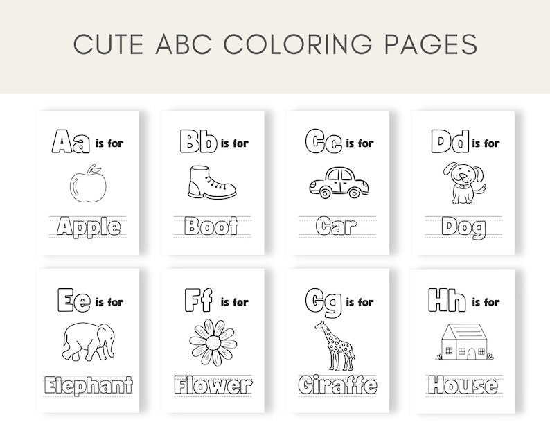 Baby's First ABC Book, Baby Shower Games Printable, Abc Book Baby ...