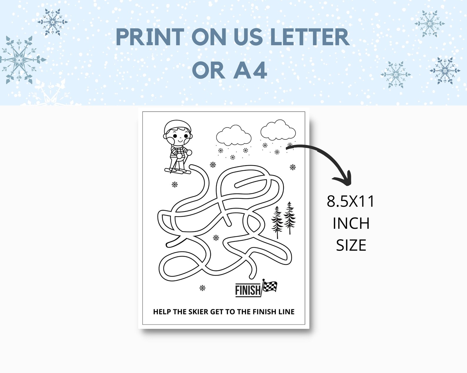 Winter Activity Printable Winter Games Winter Printable - Etsy