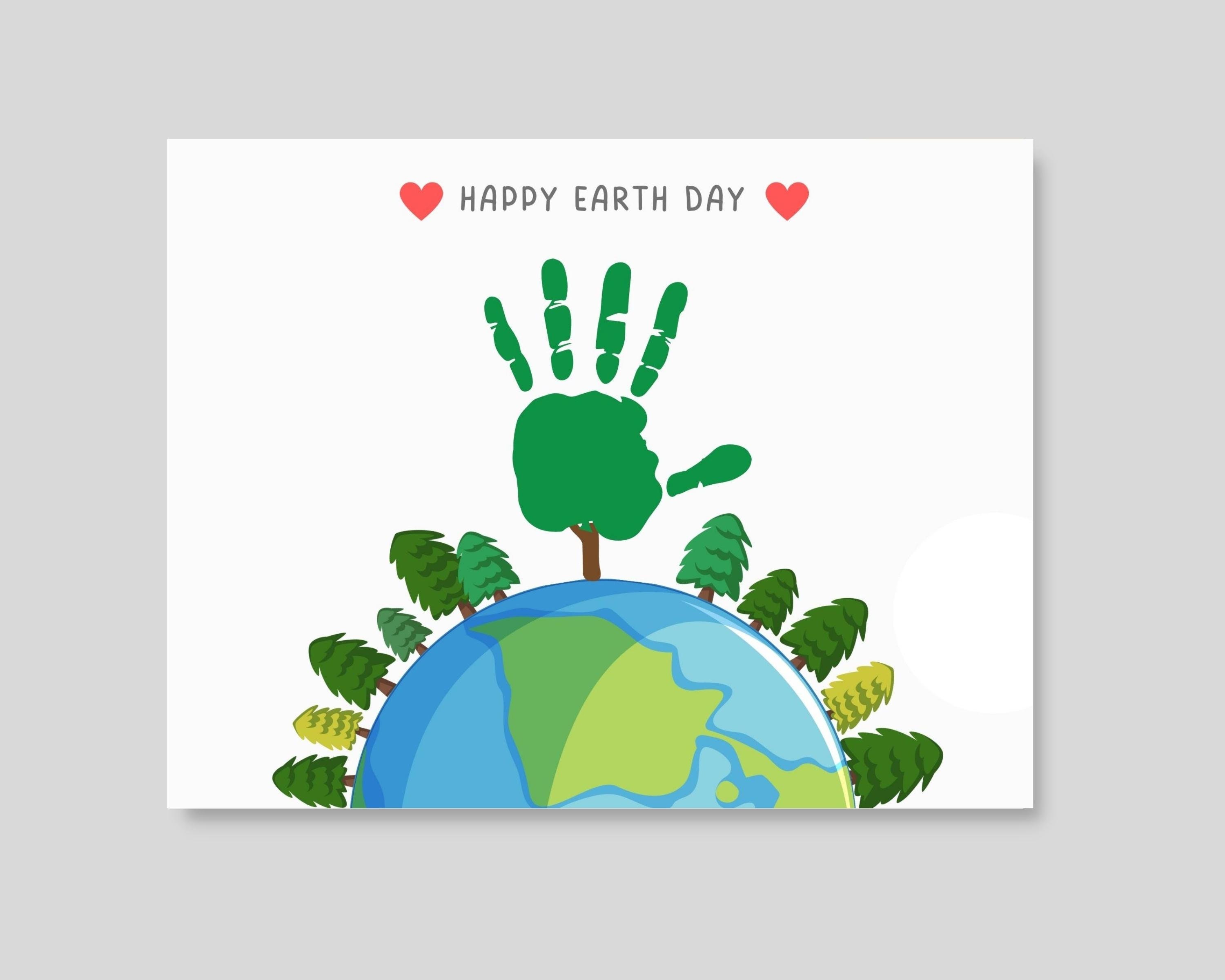 Earth Day Handprint Earth Day Activities Earth Day - Etsy