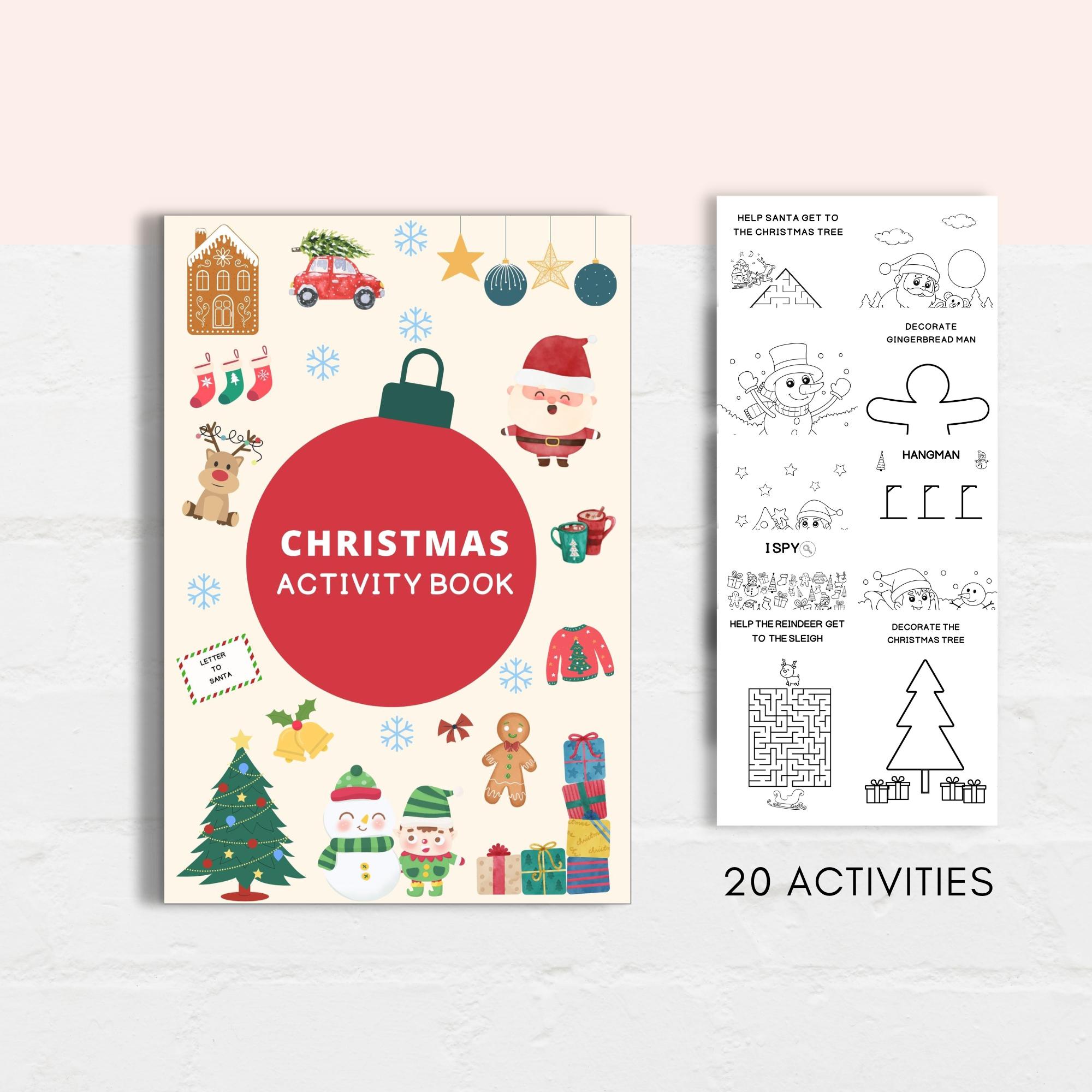 Christmas Activity Book, Christmas Activity Printable, Christmas ...