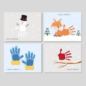 Winter Handprint, Handprint Keepsake, Handprint Art, Winter Activity ...