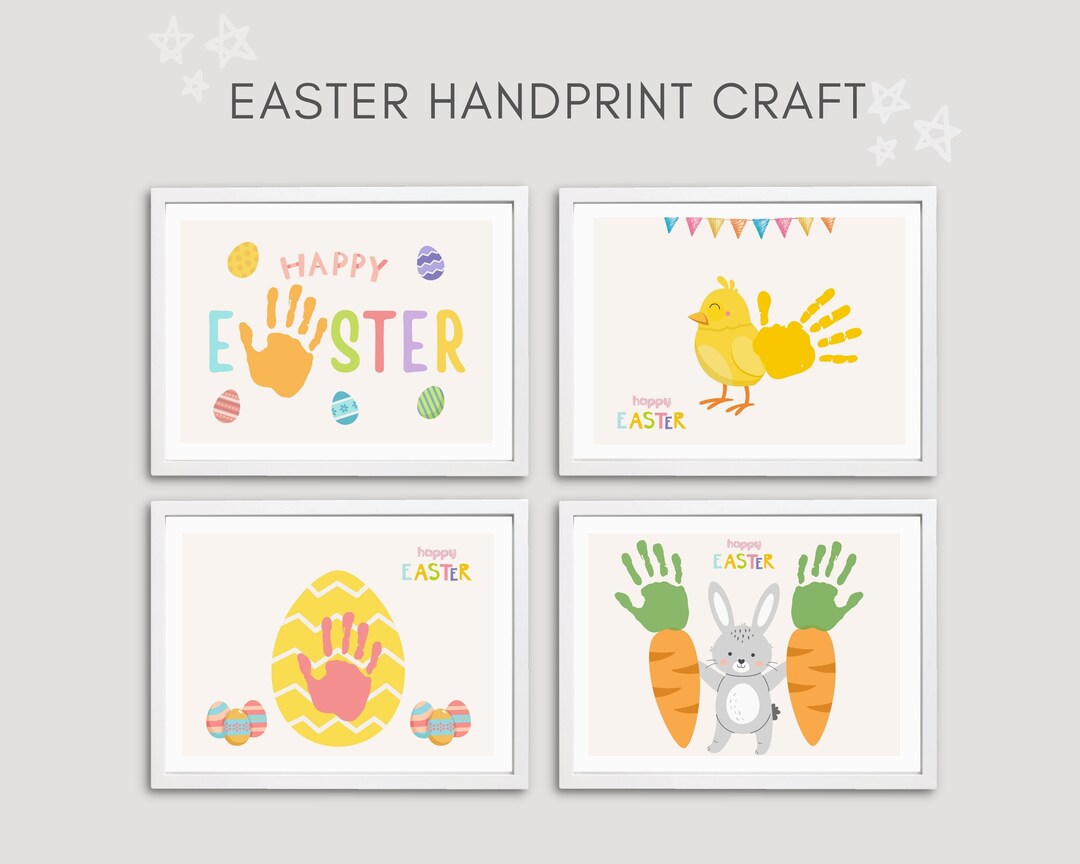Easter Handprint Printable, Easter Handprint Art, Easter Activity ...