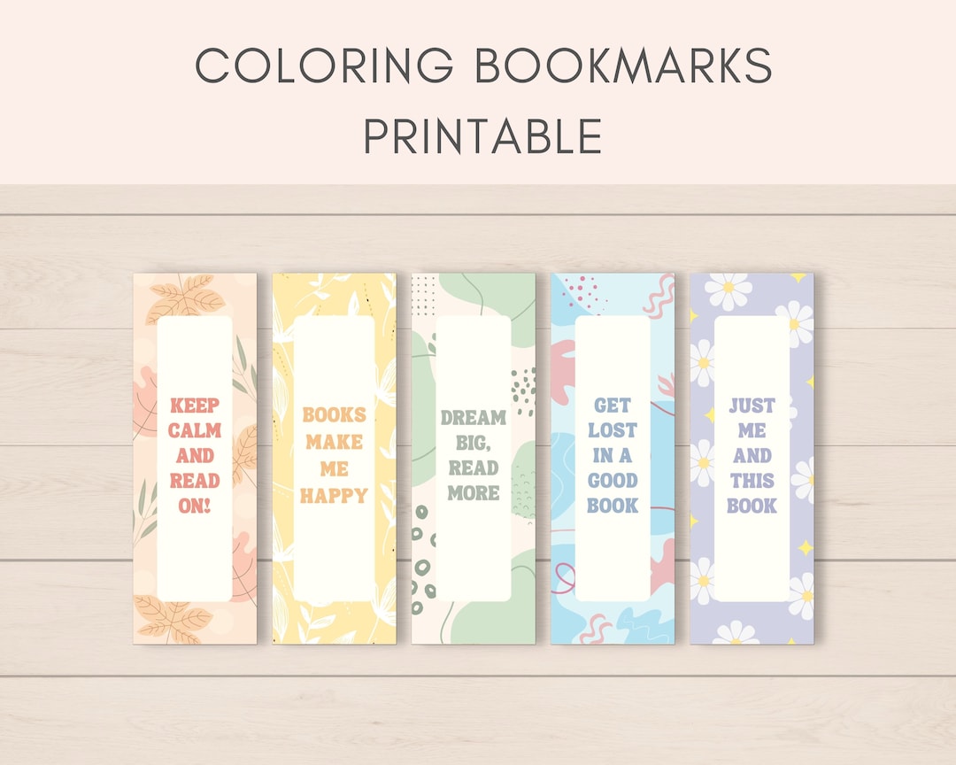 Printable Bookmarks, Bookmarks Printable, Bookmark Template, Cute ...