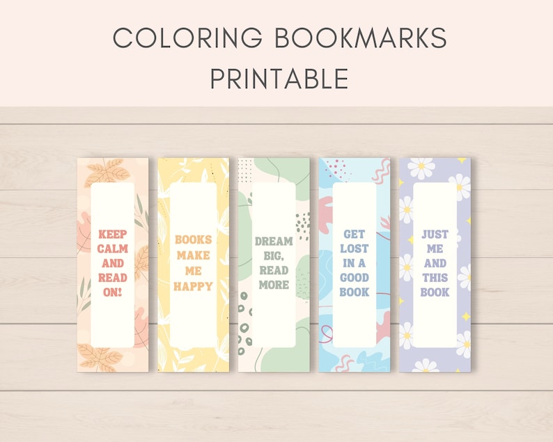 Printable Bookmarks Bookmarks Printable Bookmark Template - Etsy