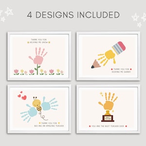 Teacher Appreciation Handprint, Teacher Appreciate, Teacher Gift, Thank ...