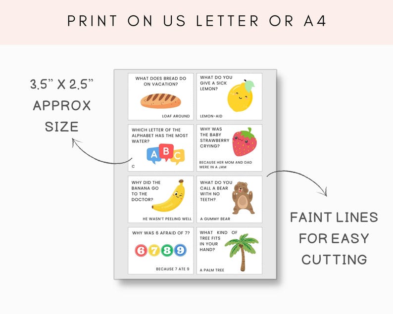 Lunchbox Jokes Printable, Lunch Box Notes, Jokes for Kids, Lunchbox ...