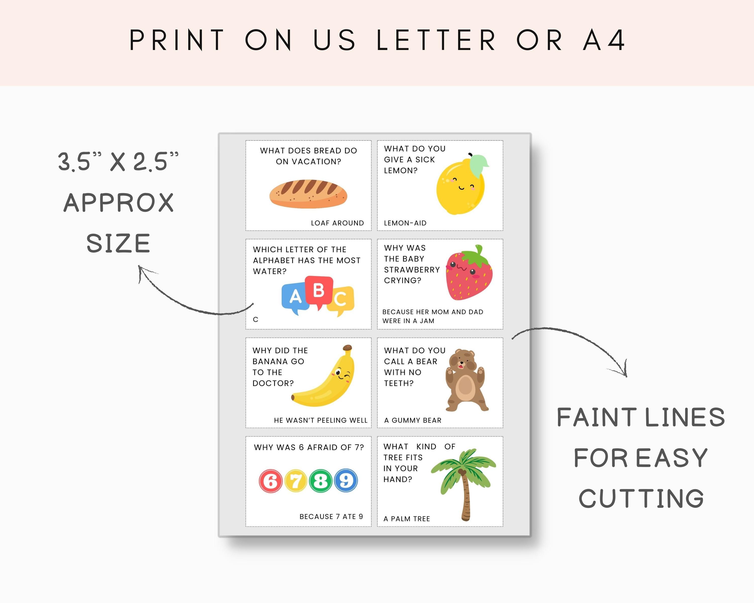 Lunchbox Jokes Printable, Lunch Box Notes, Jokes for Kids, Lunchbox ...