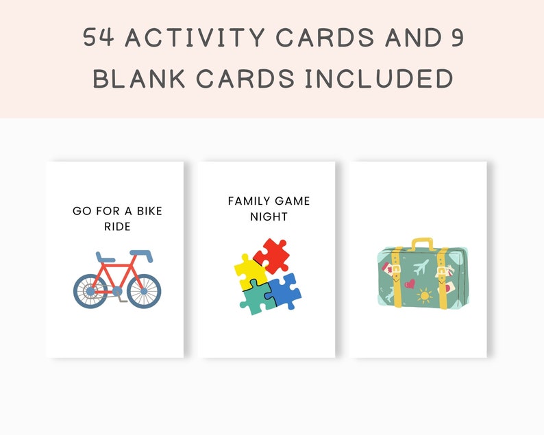 Summer Activity Cards Summer Activities Summer Bucket List - Etsy